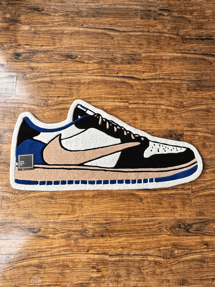 Blue Design Custom Shoe Rug